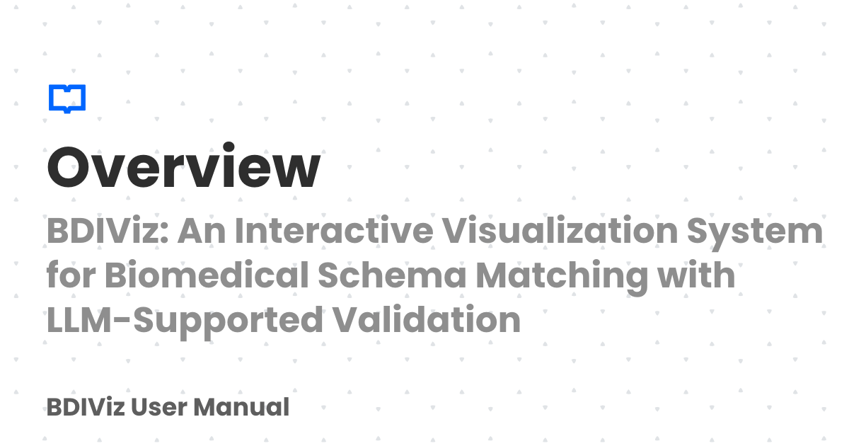Overview | BDIViz User Manual